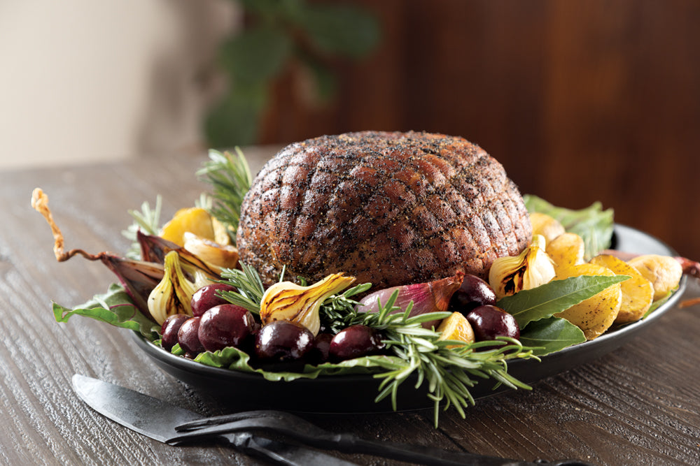 Smoked Boneless Peppered Ham – Miiller's Meat Market & Smokehouse